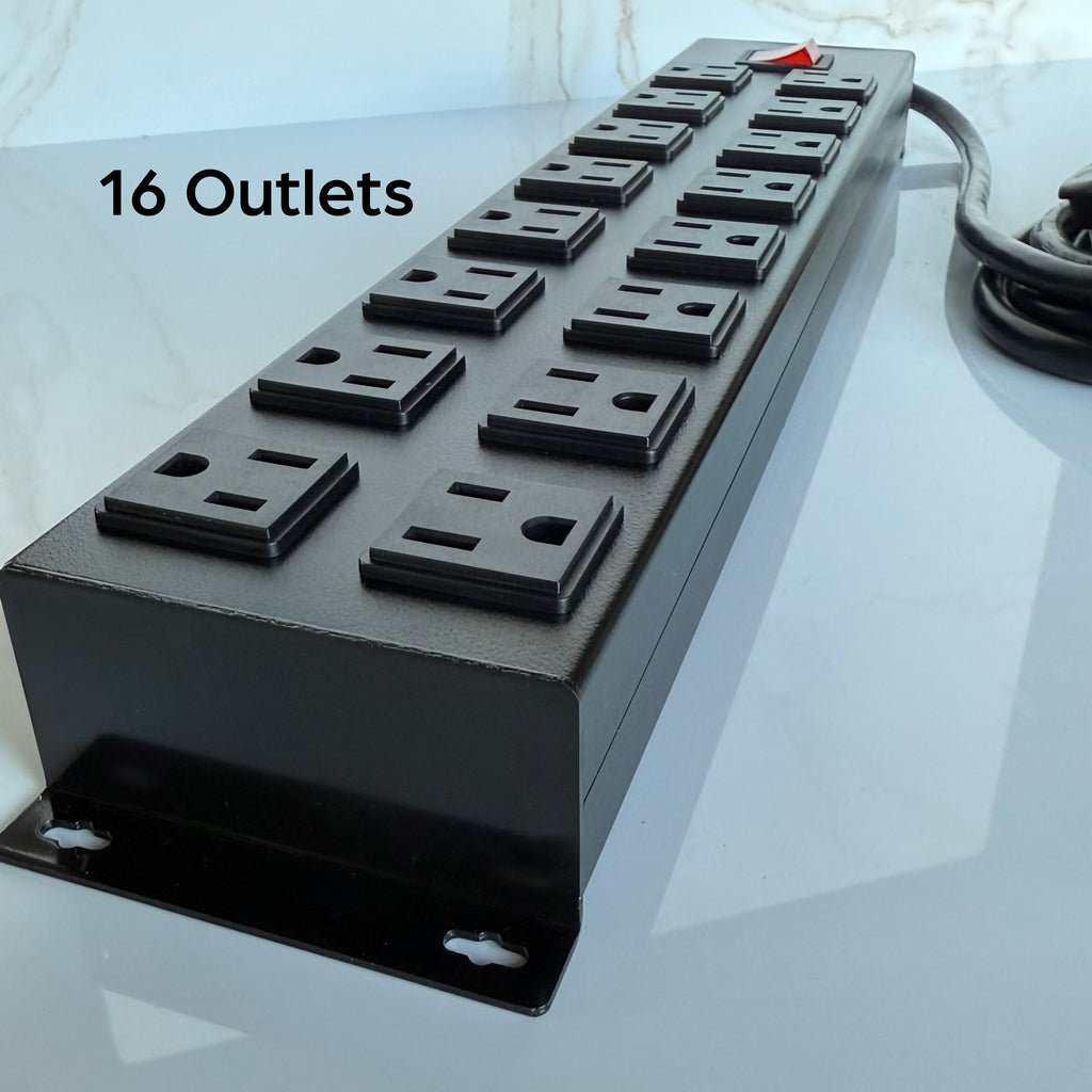 Grounded No EMF Power Strip SaferTech Shielded 8-16 Outlets – Tech Wellness
